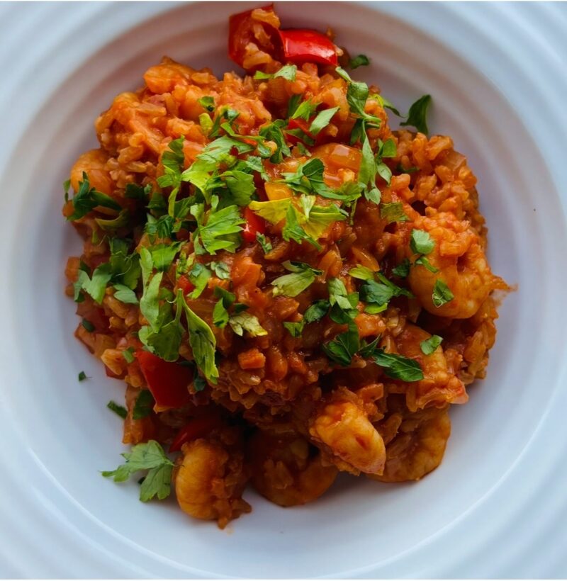 King Prawn Harissa Rice – HCL Nutrition